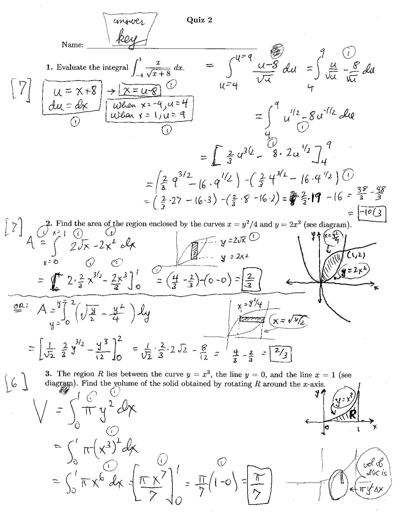 3 Solved Question Of Calculus And Analytical Geometry Ii Quiz 2
