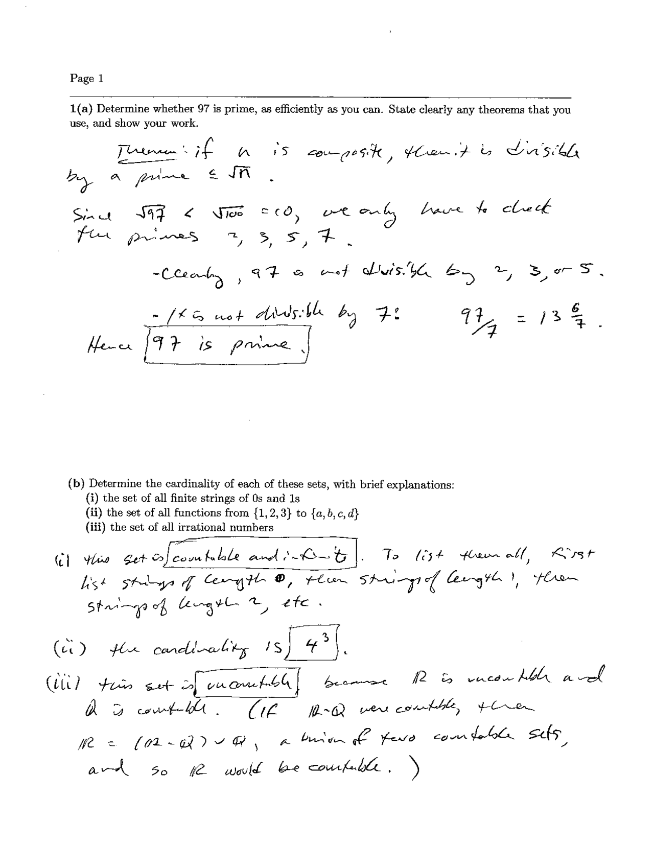 Solutions To Final Exam Discrete Mathematical Structures Math 2513