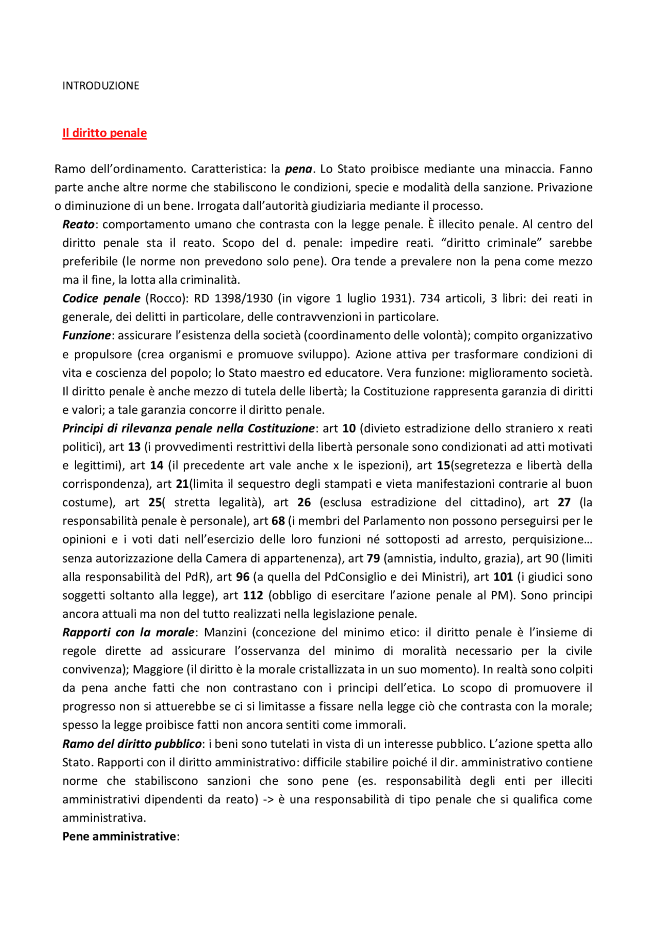 Riassunto Di Diritto Penale 2 Docsity