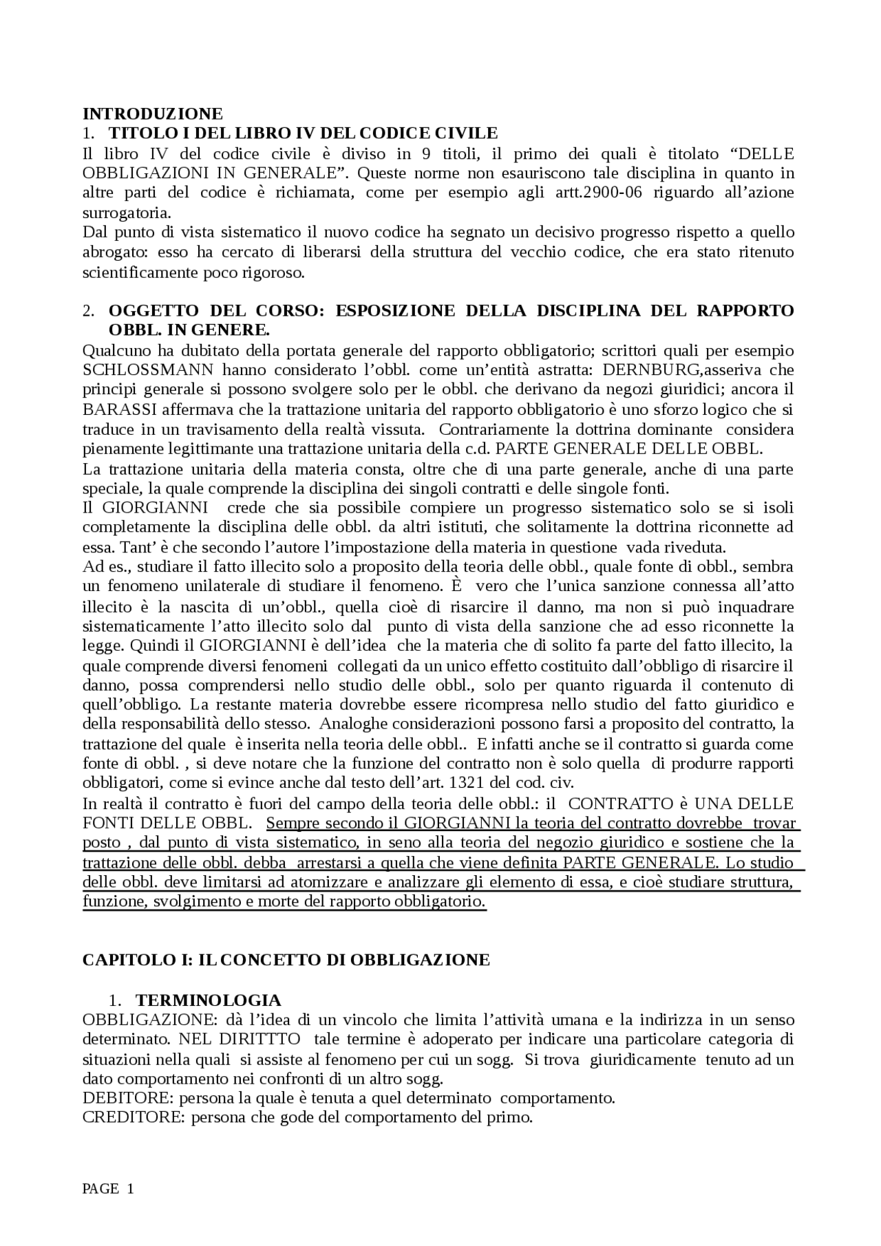 Diritto Civile Docsity