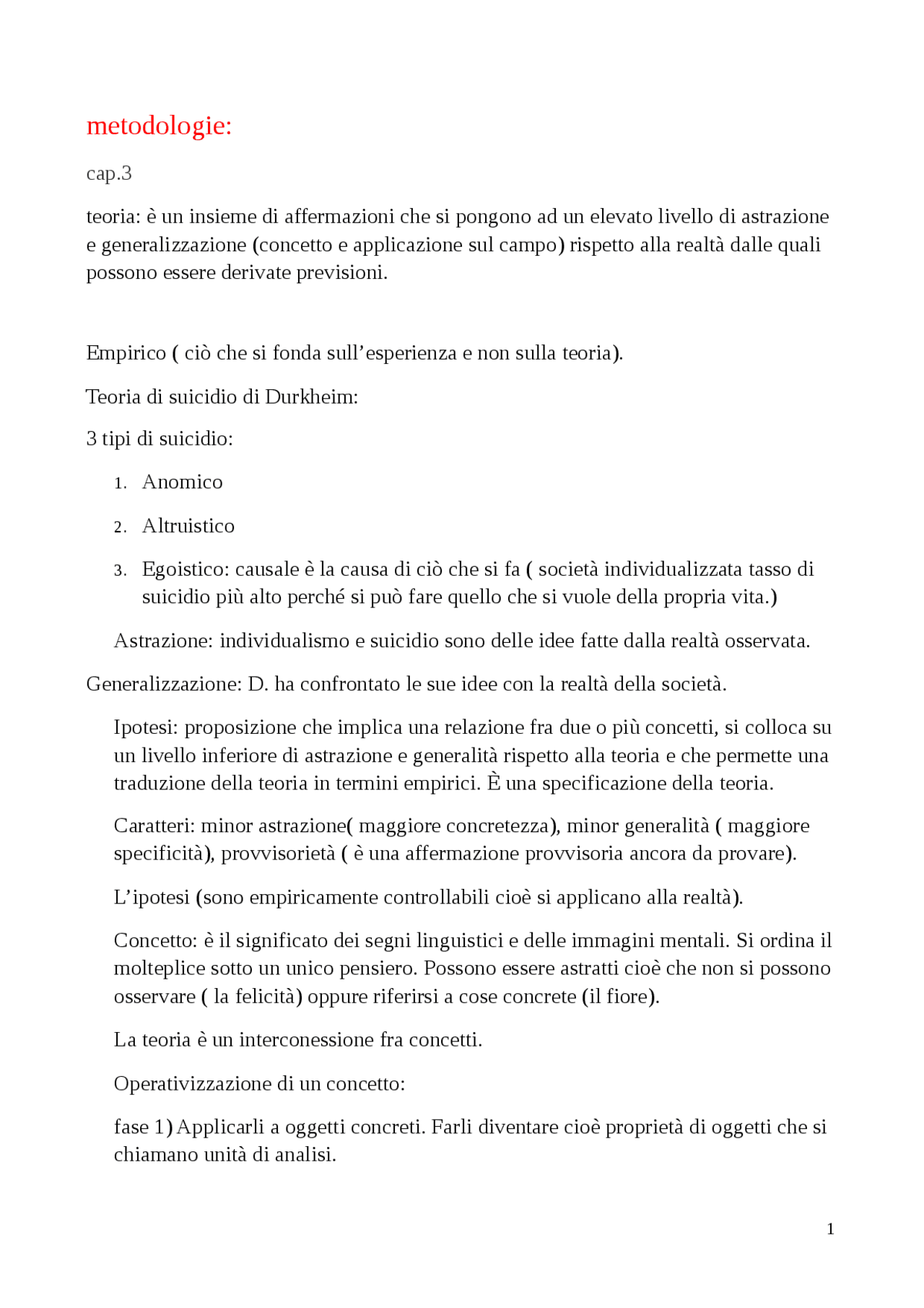 Riassunto di Metodologia Della Ricerca Sociale Quantitativa - Docsity