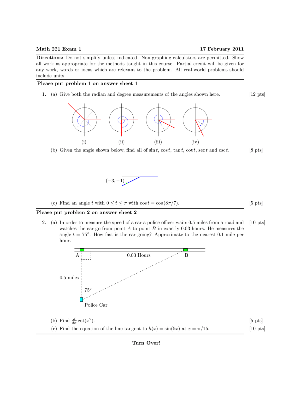 4 Problems With Solution Of Elementary Mathematics Ii Exam 1 Math