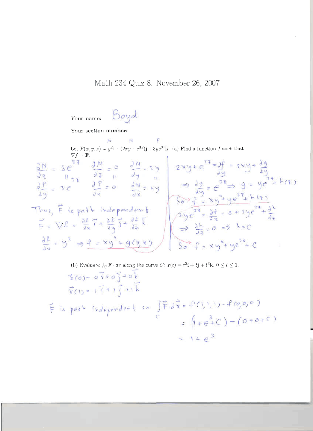 2 Solved Problems To Find The Functions Of Several Variables Quiz 6816