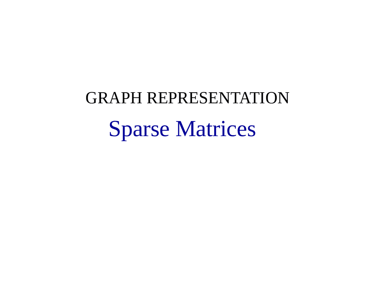Analog And Digital C Sparse Matrix Represntation Pptx Docsity