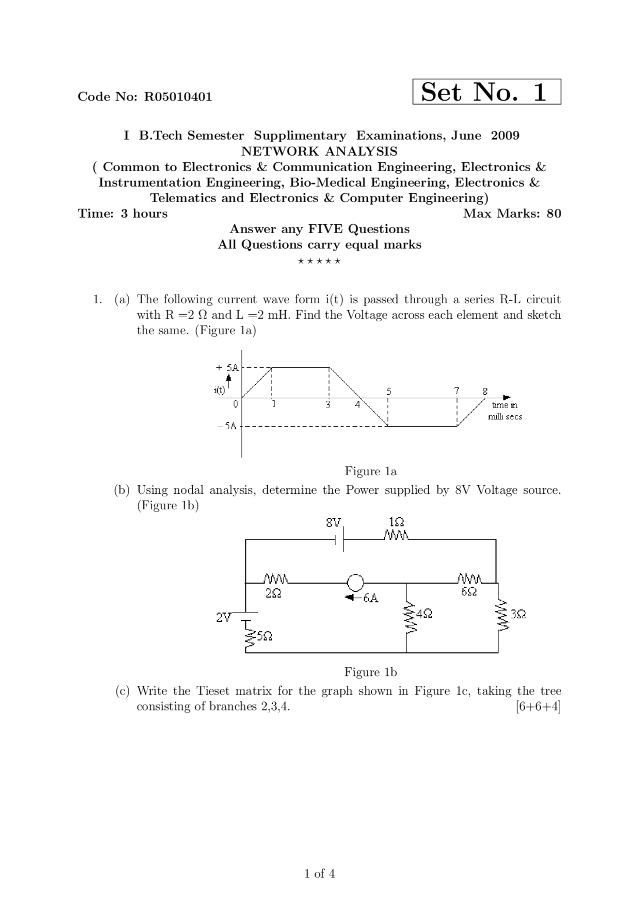 Exams On Network Analysis Docsity