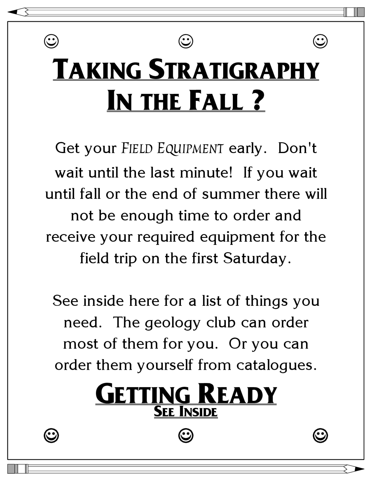 Notes On Taking Stratigraphy In The Fall Geol 364 Docsity