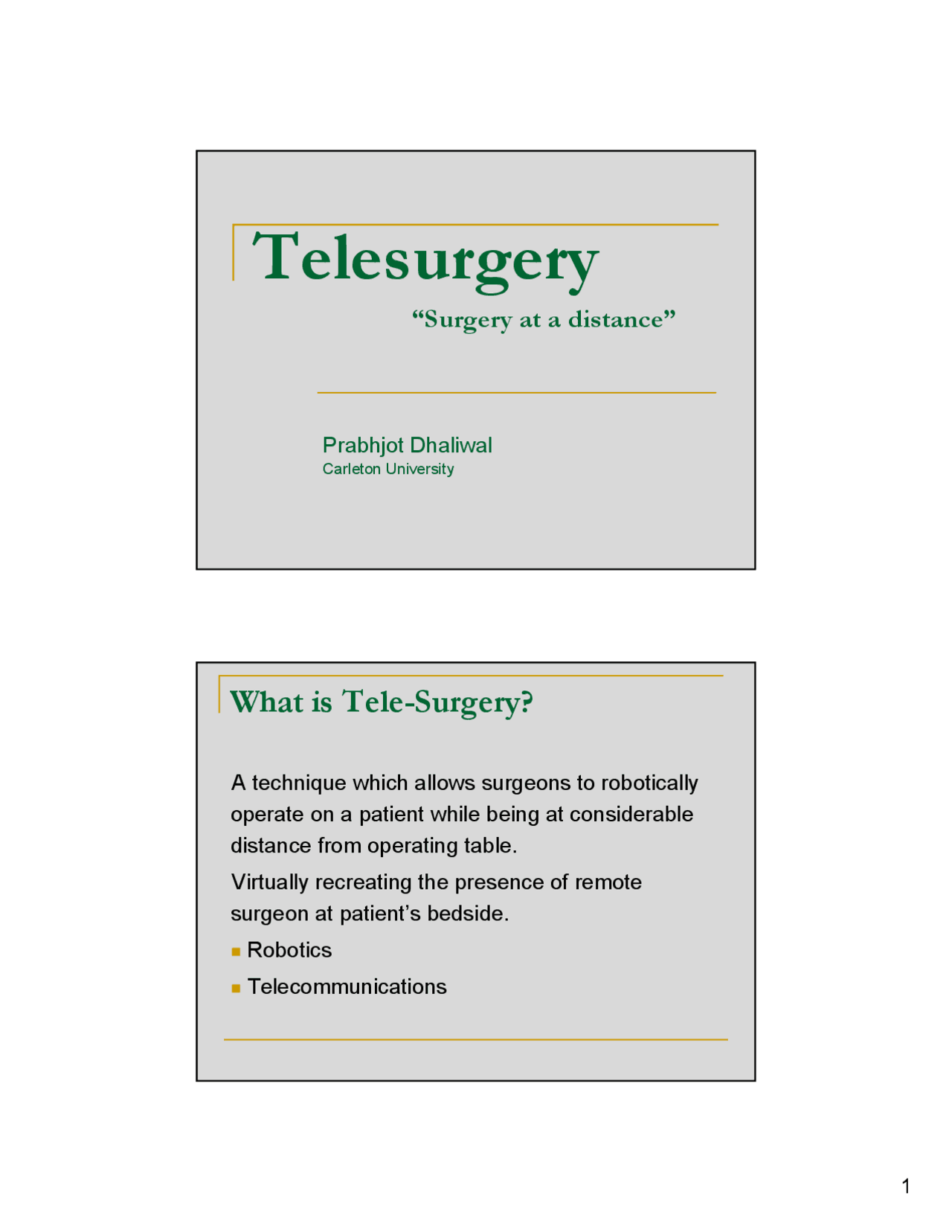Bio- Medical Engineering- Tele-Surgery | Study notes Biomedical ...