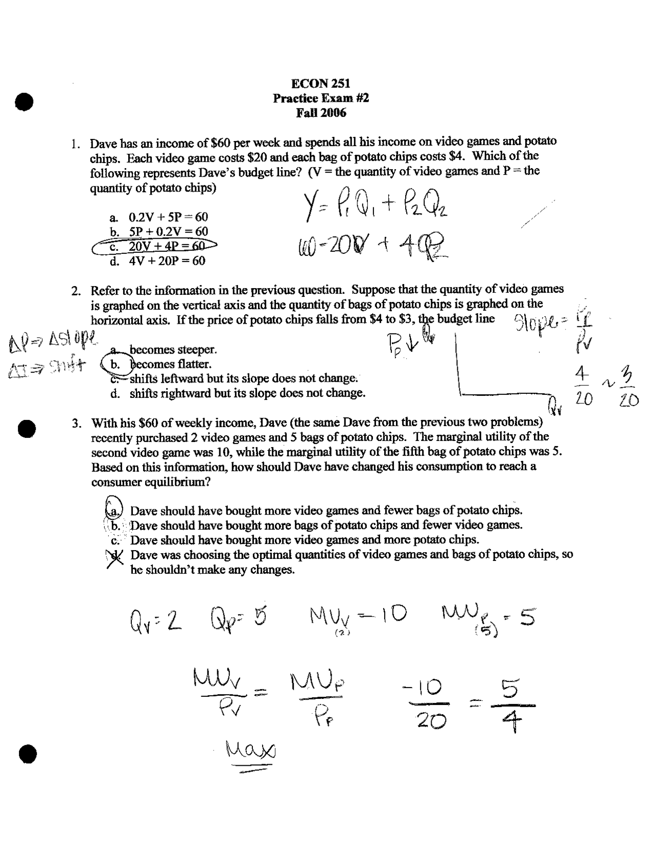 40 Solved Multiple Choice Questions On Microeconomics Exam Econ
