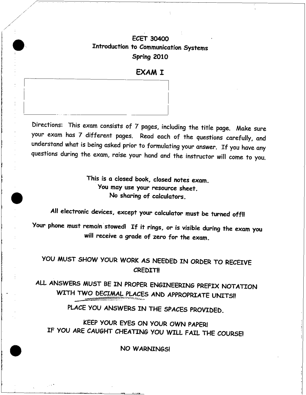 19 Questions On Introduction To Communication Systems With Answers