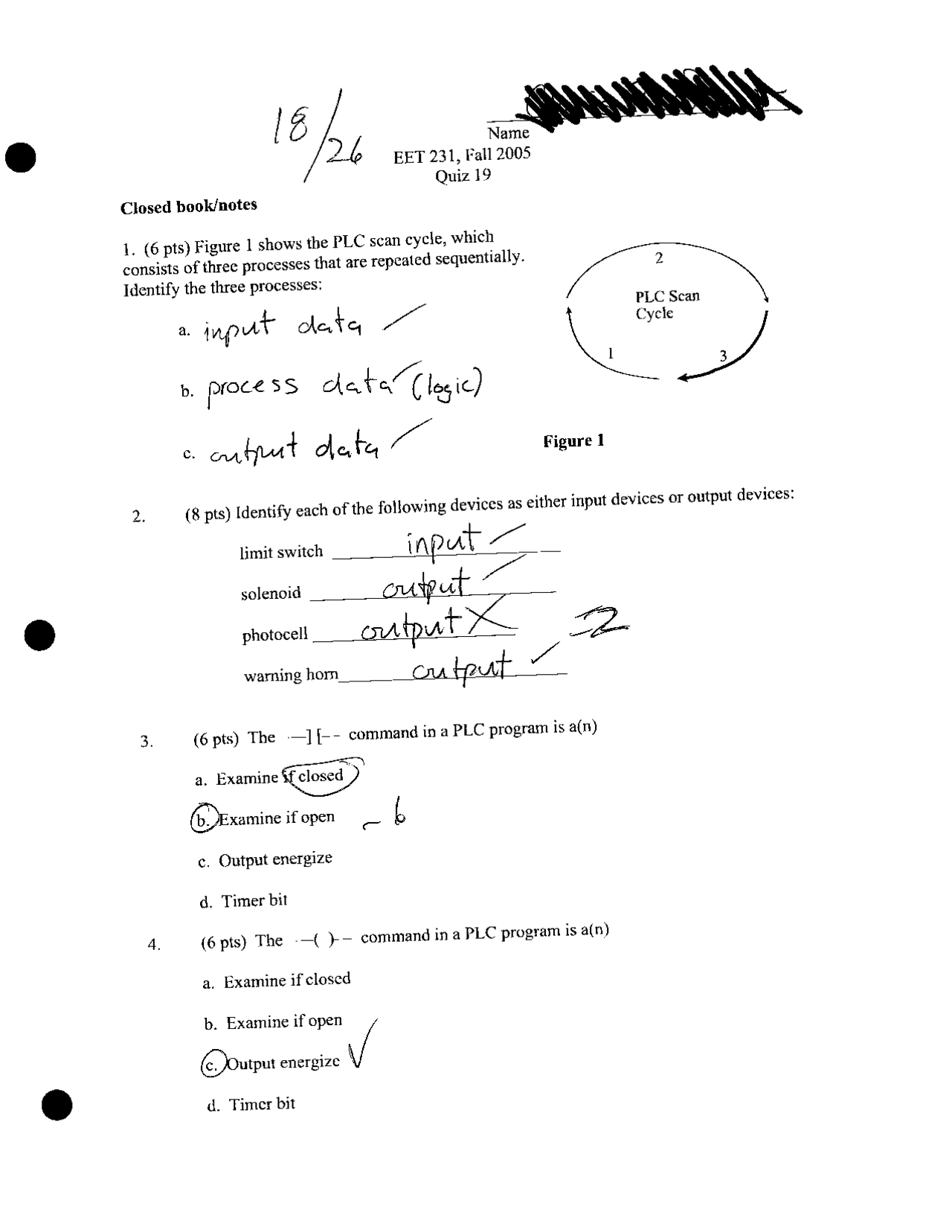 Resolution of Practice Quiz 19 - Electrical Power and Controls | ECET ...