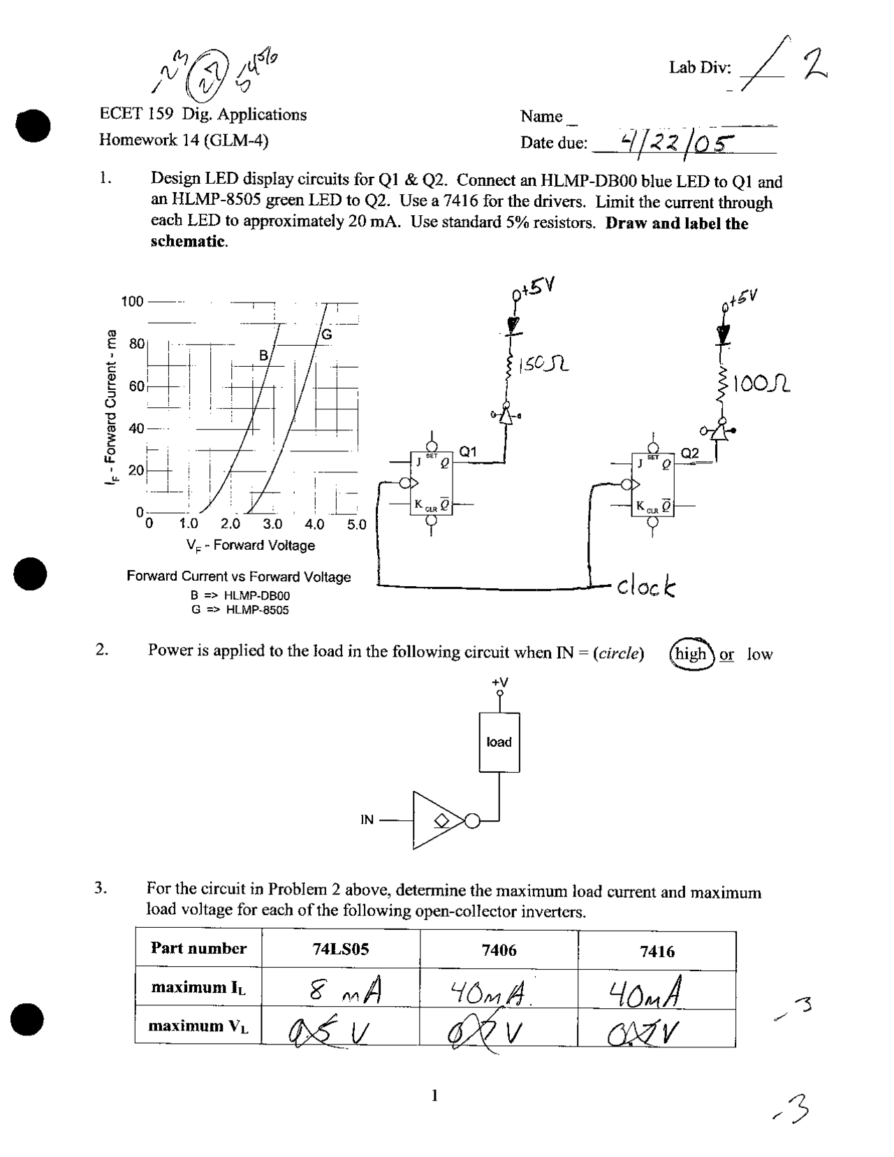 Homework 14 With Answers Digital Applications Ecet 15900 Docsity