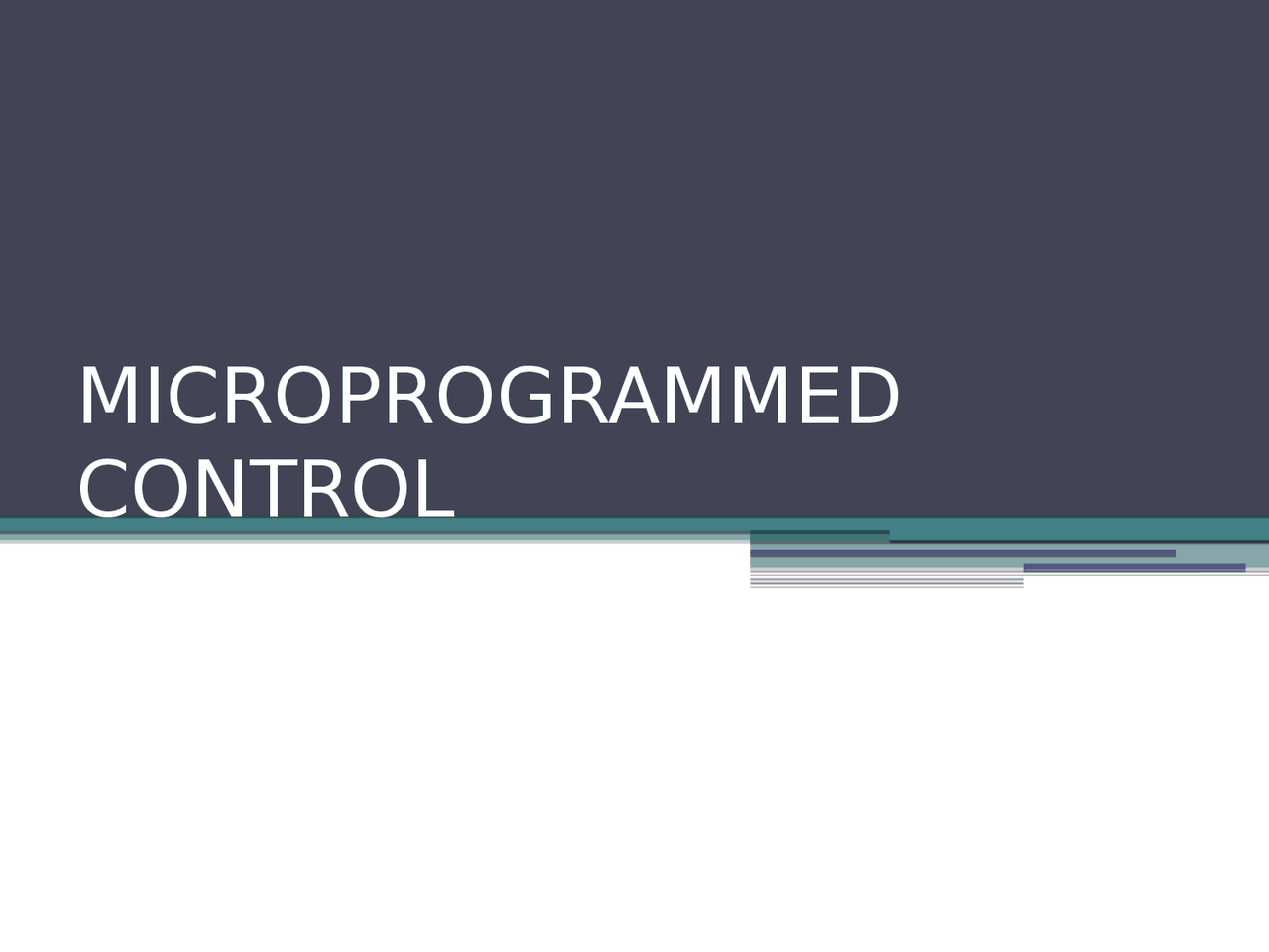 Computer Organisation - MICROPROGRAMMED CONTROL and PDF CPU ...