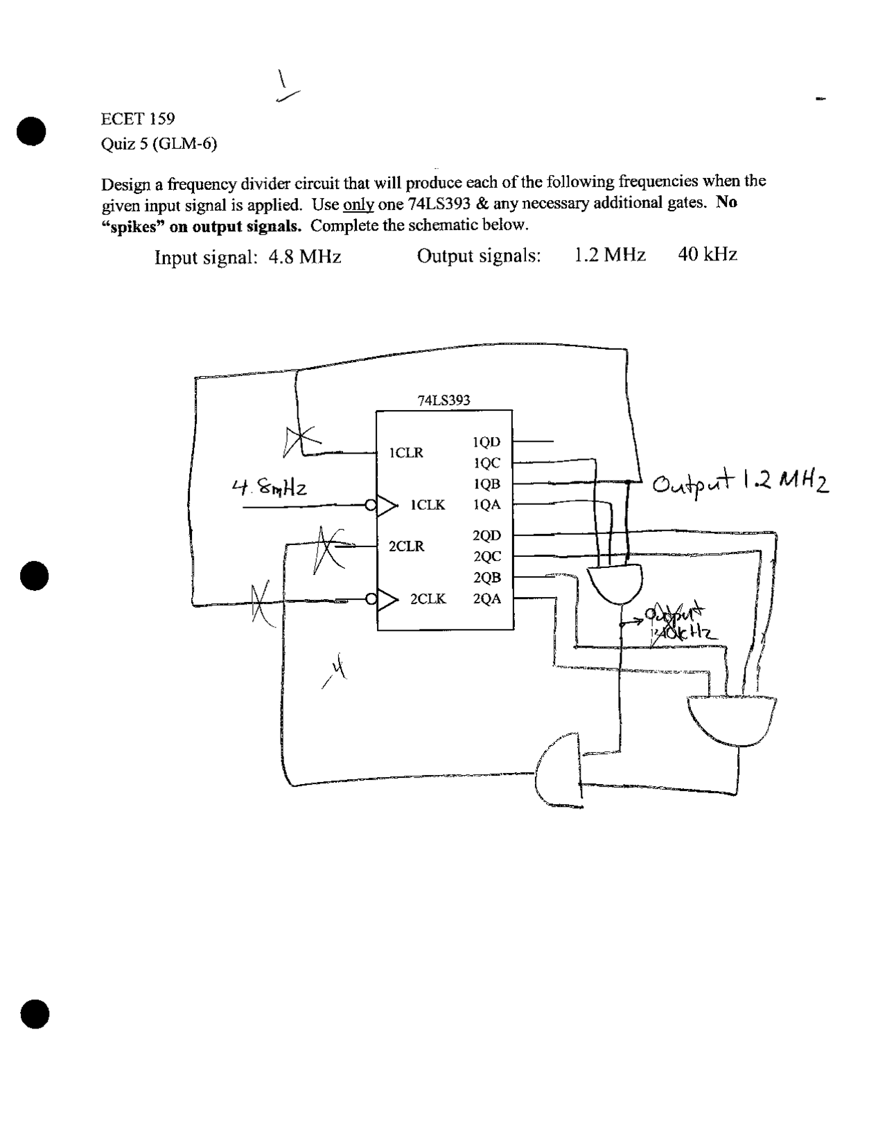 Quiz 5 Solutions For Digital Applications Ecet 15900 Docsity