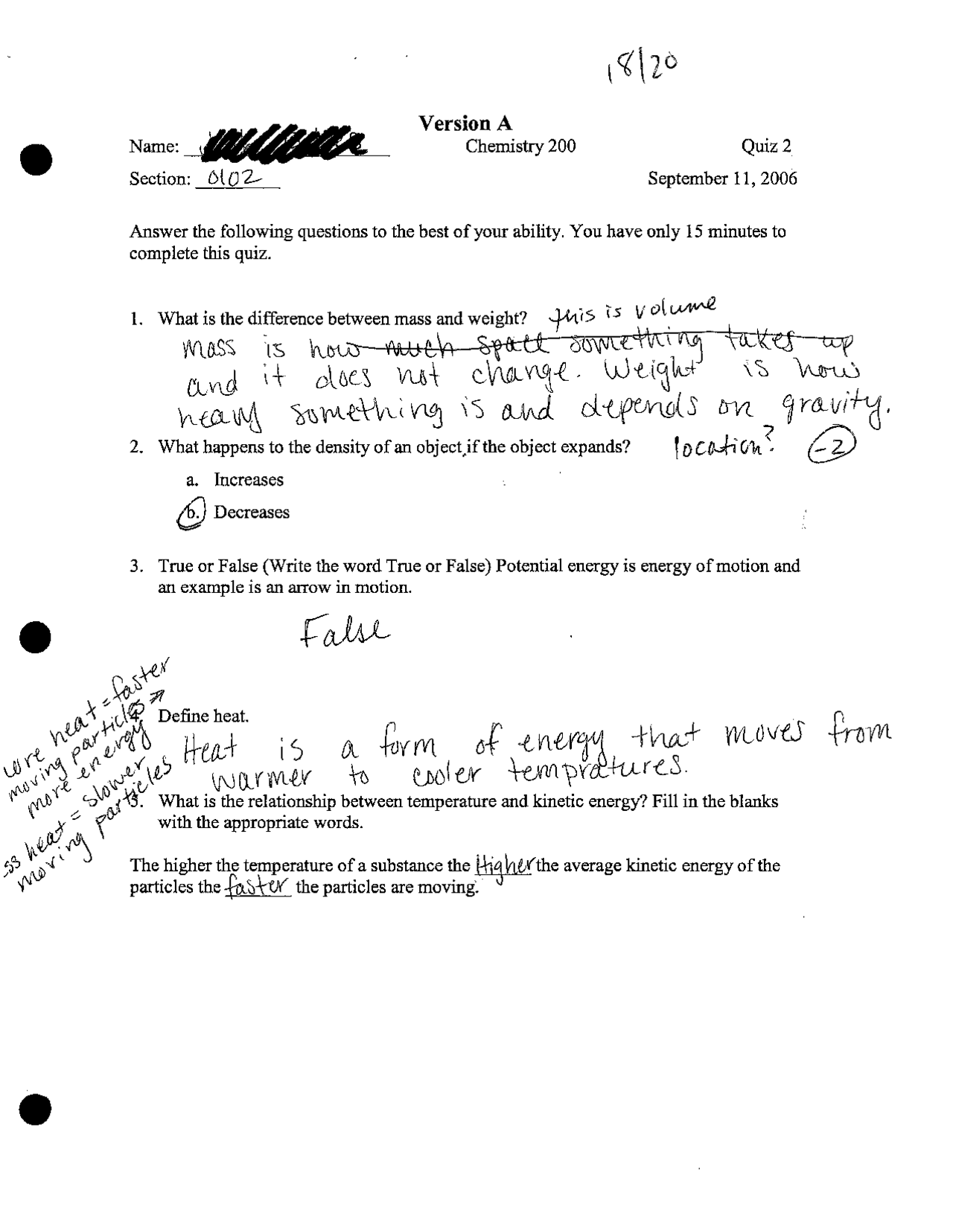 3 Solved Problems In Quiz 2 On Fundamentals Of Chemistry Chm 20000
