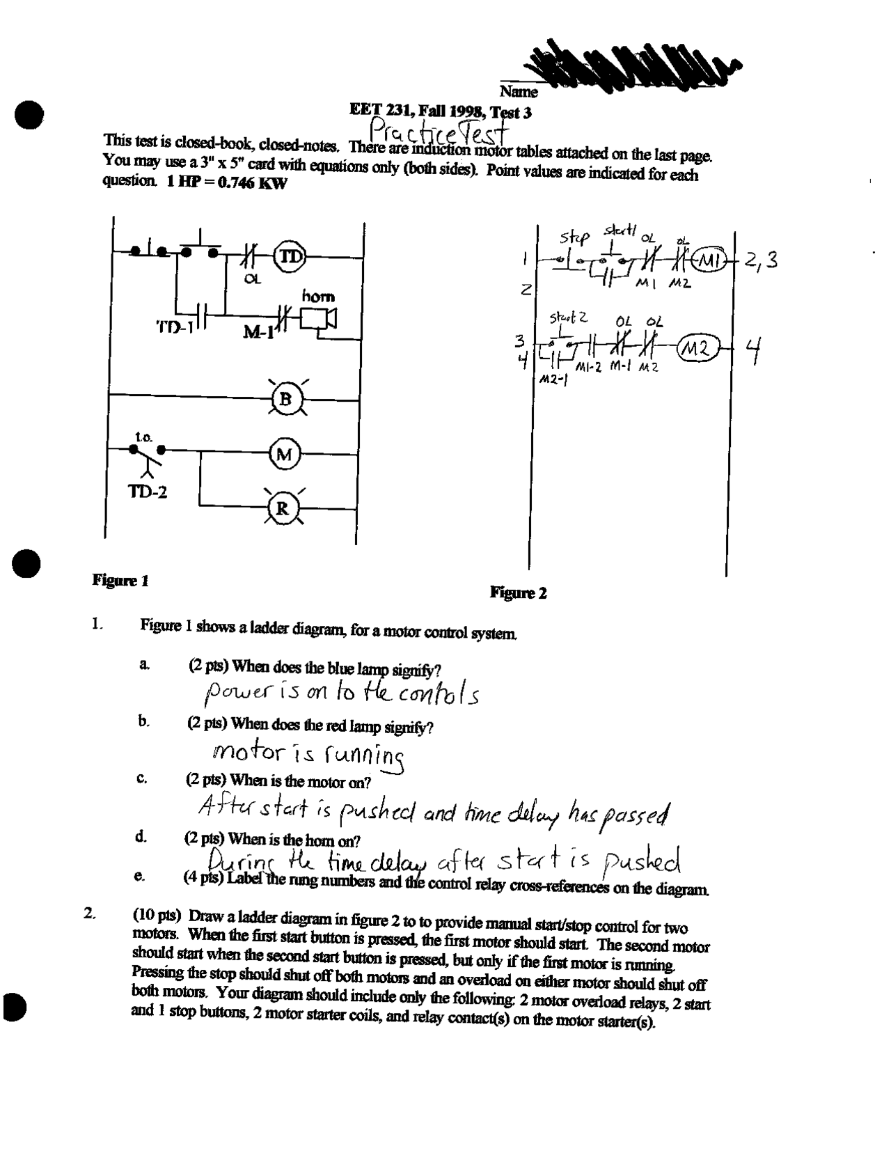 13 Solved Questions On Electrical Power And Control Exam 2 Ecet