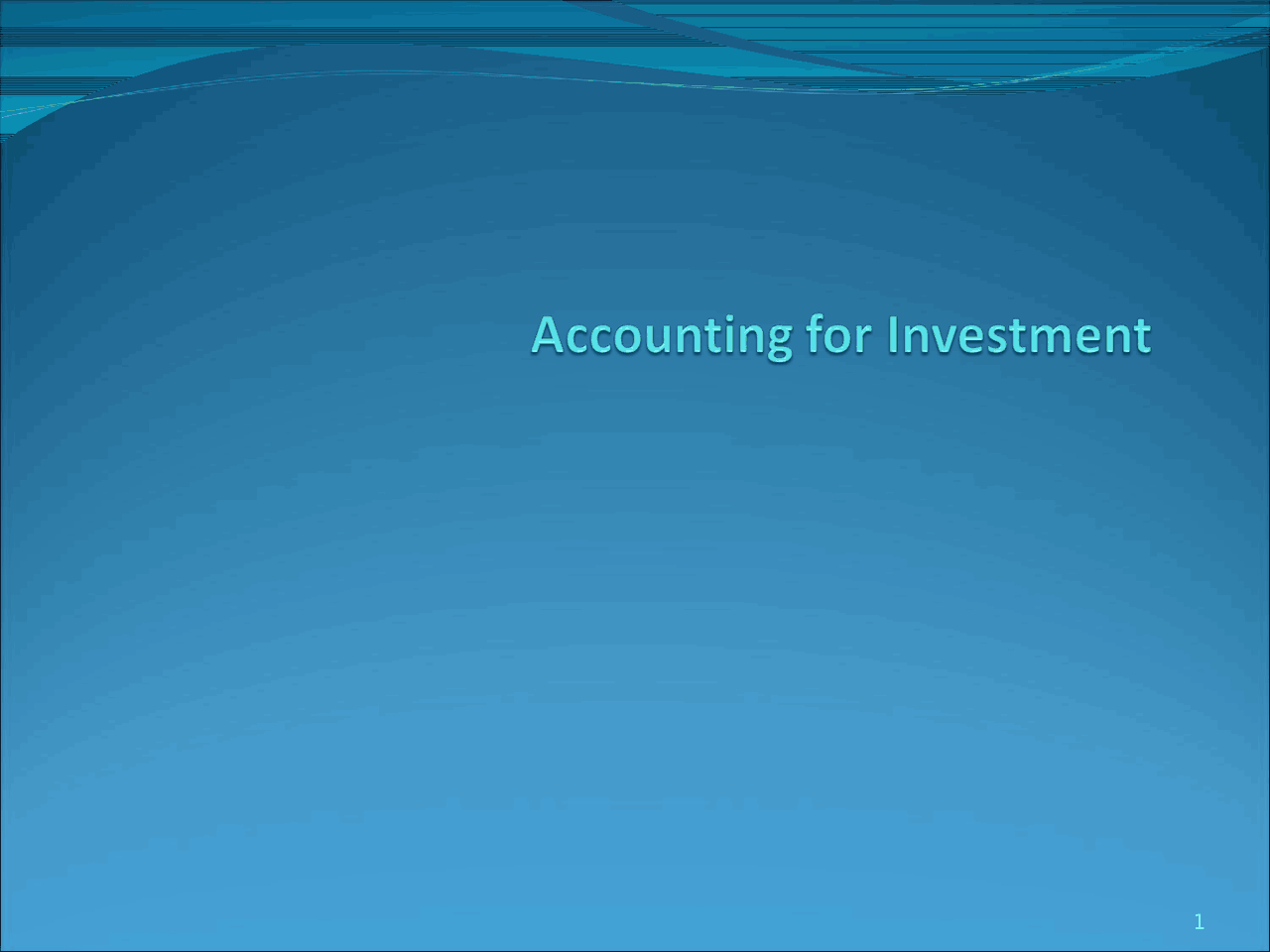 Accounting Accounting For Investments Docsity