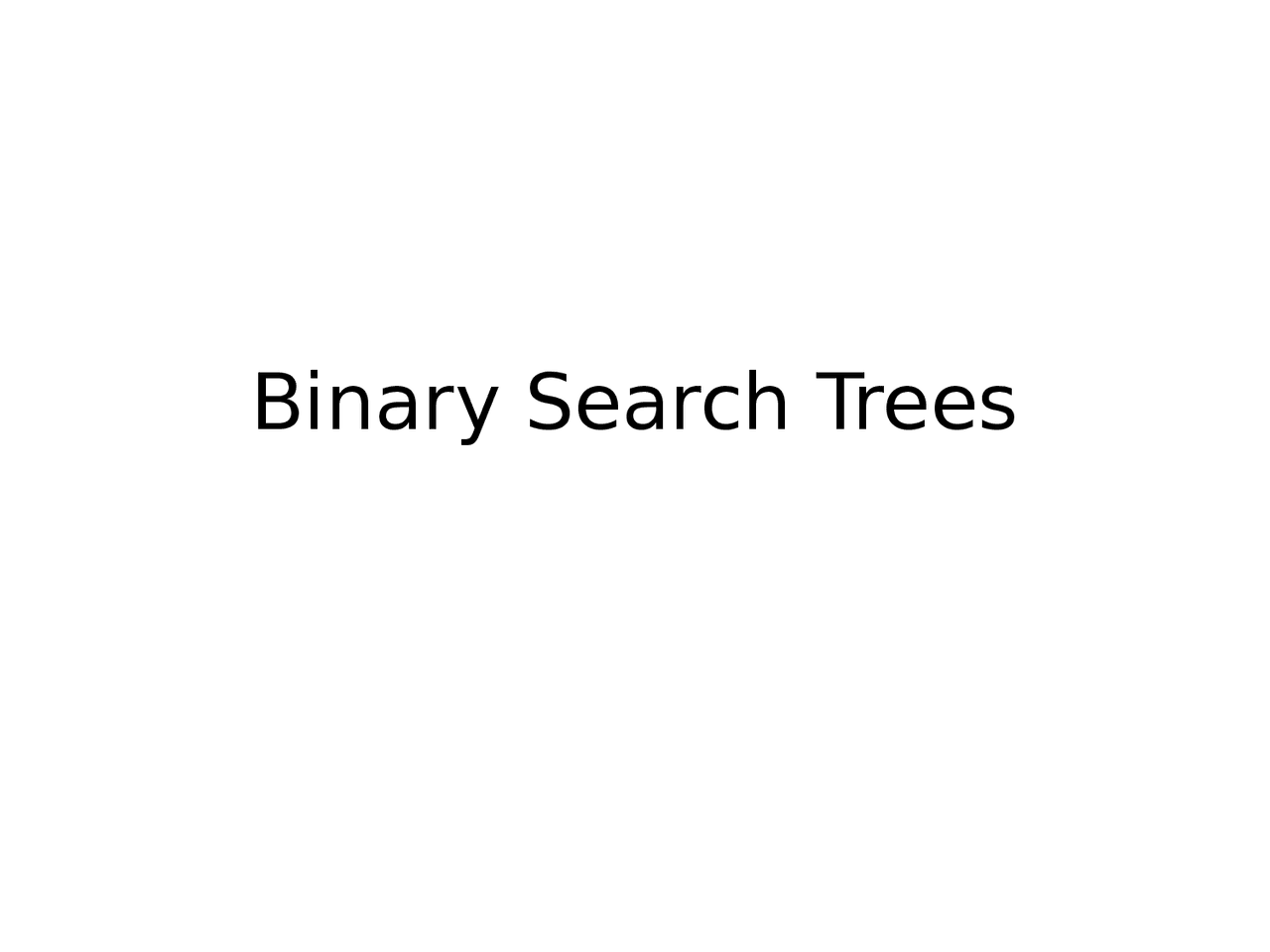 Analog And Digital C Binary Search Trees Docsity