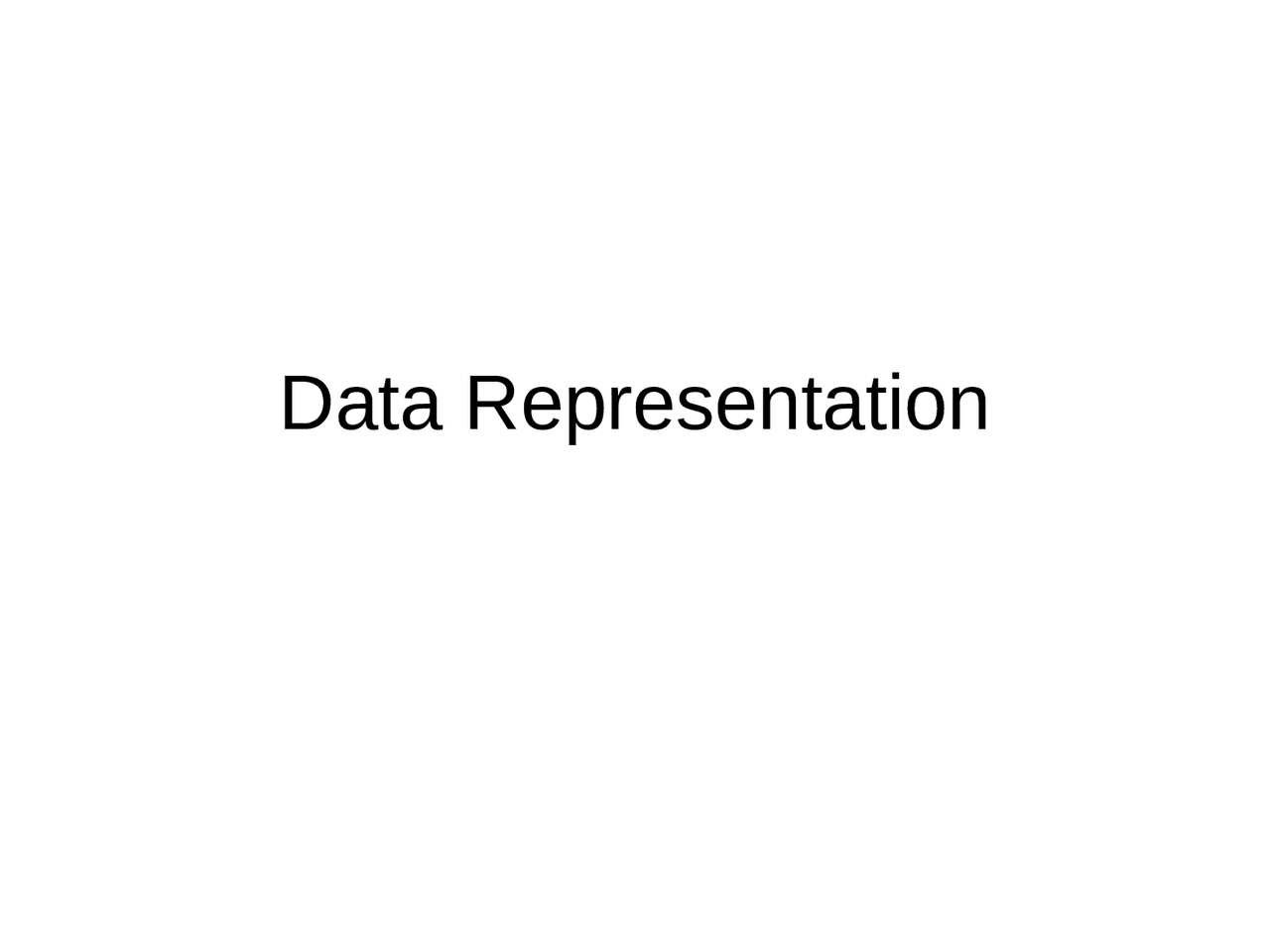 Computer Achitecture And Org Data Representation Docsity