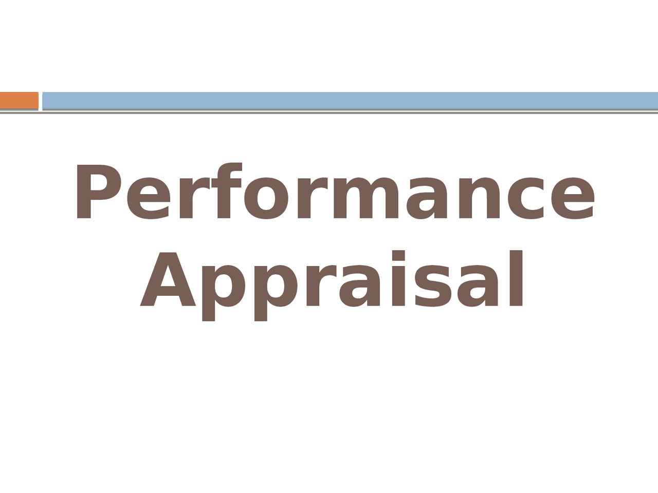 Human Resources Management Performance Appraisal Docsity