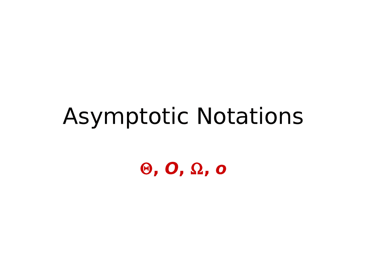 Analog And Digital C Asymptotic Notations Docsity