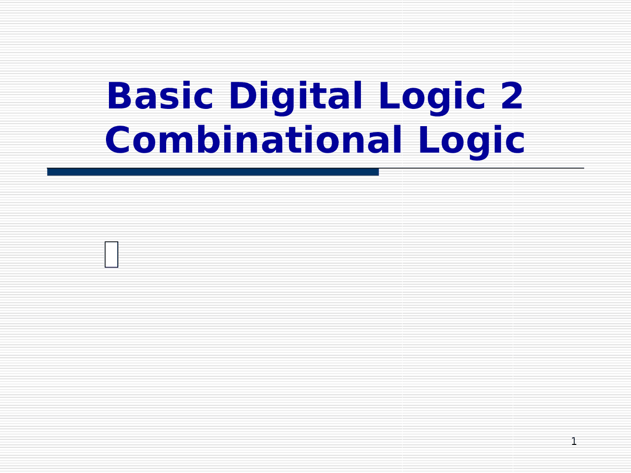Analog And Digital C Basic Digital Logic How To Connect Ics Docsity