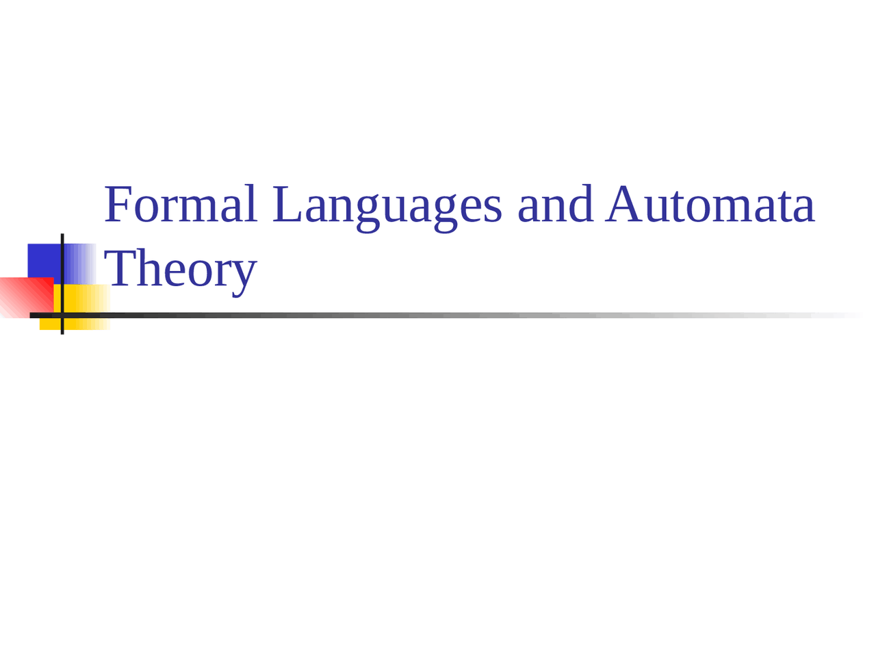 Finite Automata Introduction Part 1 Slides Docsity