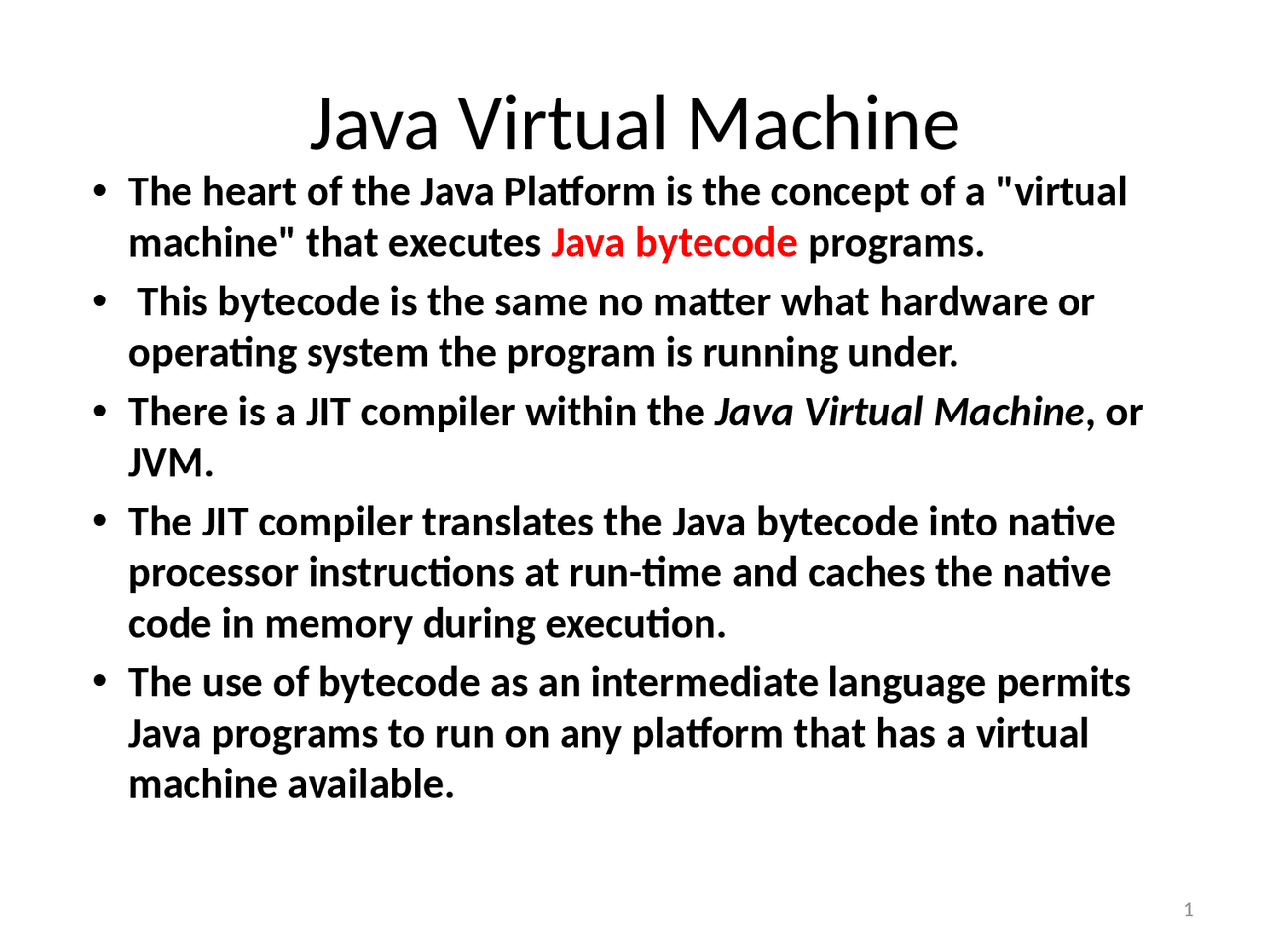 Object Oriented Methodology - Java Virtual Machine | Study notes Object ...