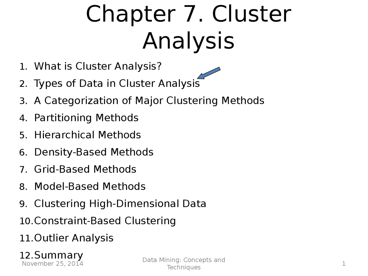 Data Mining Cluster Analysis Types Of Data Docsity