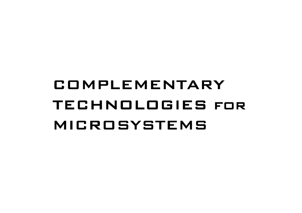 Physics Of Technological Processes For Micro And Nano Systems