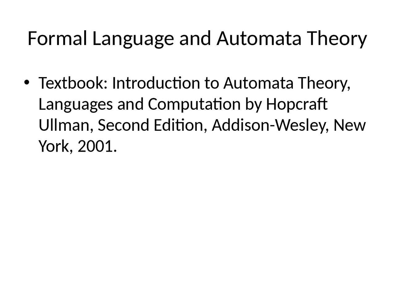 Finite Automata Formal Language And Automata Theory Slides Docsity