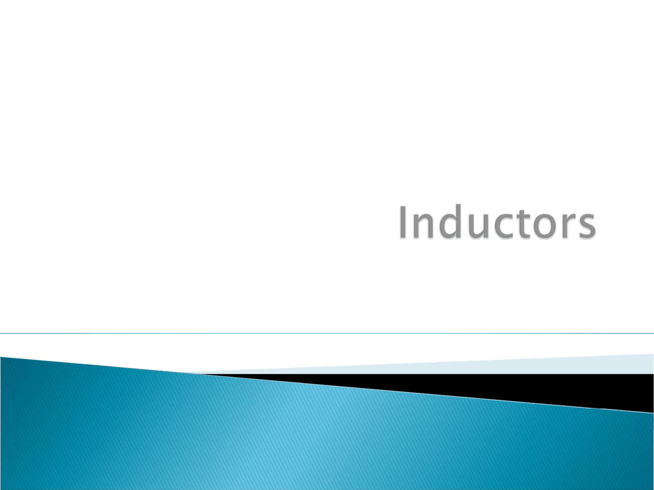 Electronic Devices And Circuit Inductors Docsity
