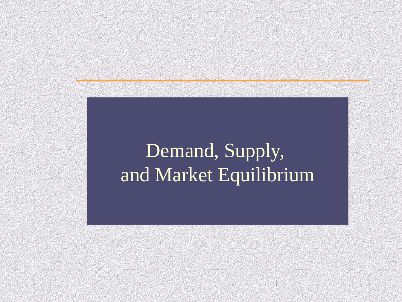 Principle of Management and Economics - Demand Supply and Market Equilibrium | Study notes ...