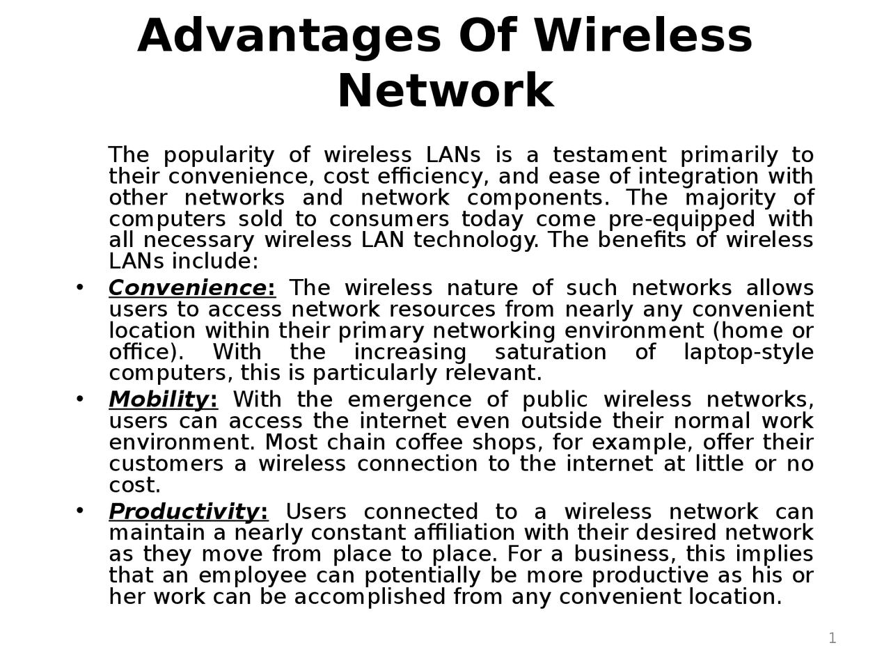 Mobile Computing Advantages Of Wireless Network Docsity