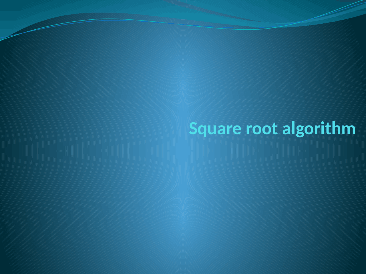 Computer Architecture and Organization - Square root algorithm - Docsity