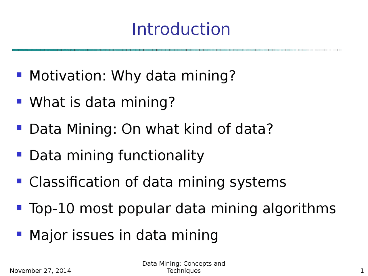 Data Minining - Introduction - Docsity