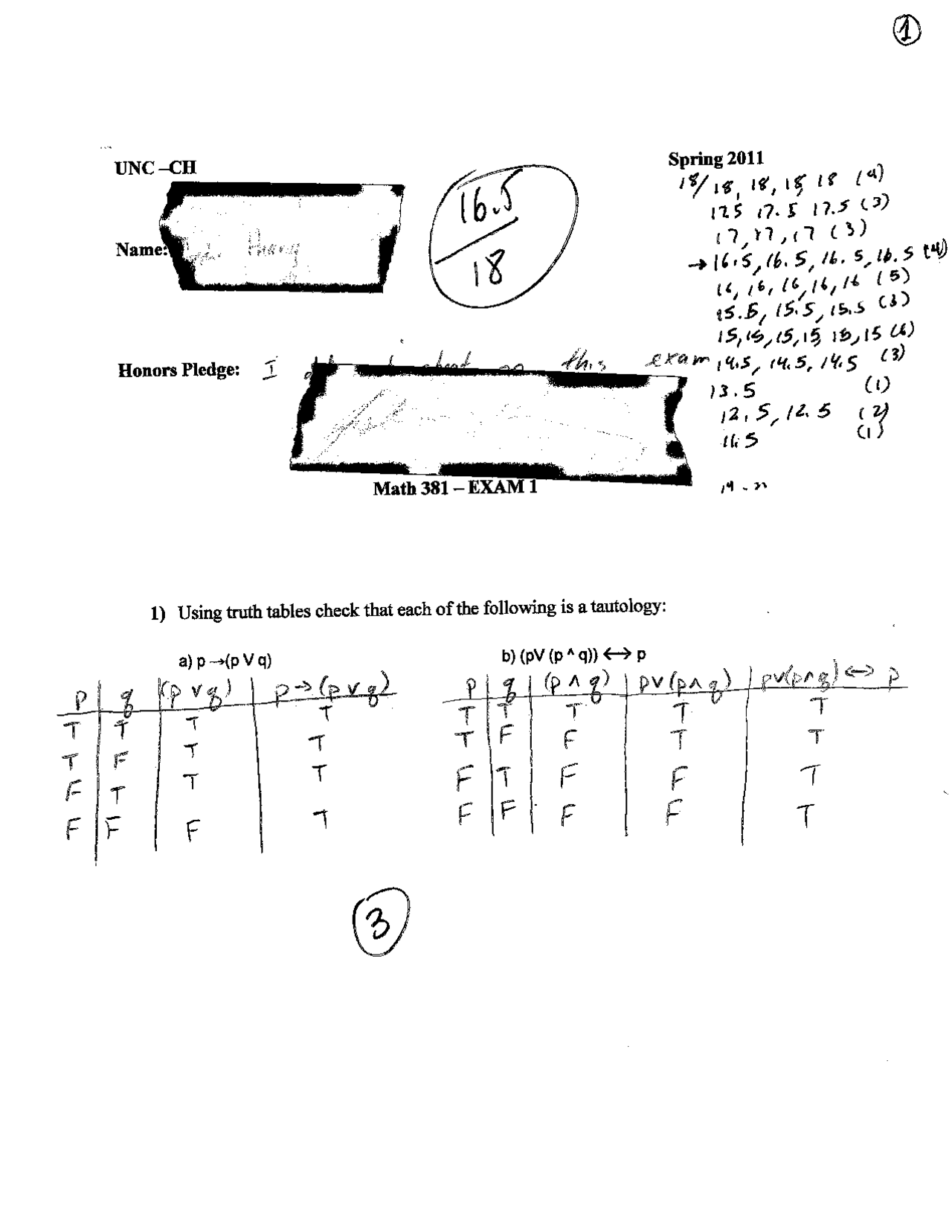 6 Solved Questions For Exam 1 Discrete Mathematics Math 381 Docsity
