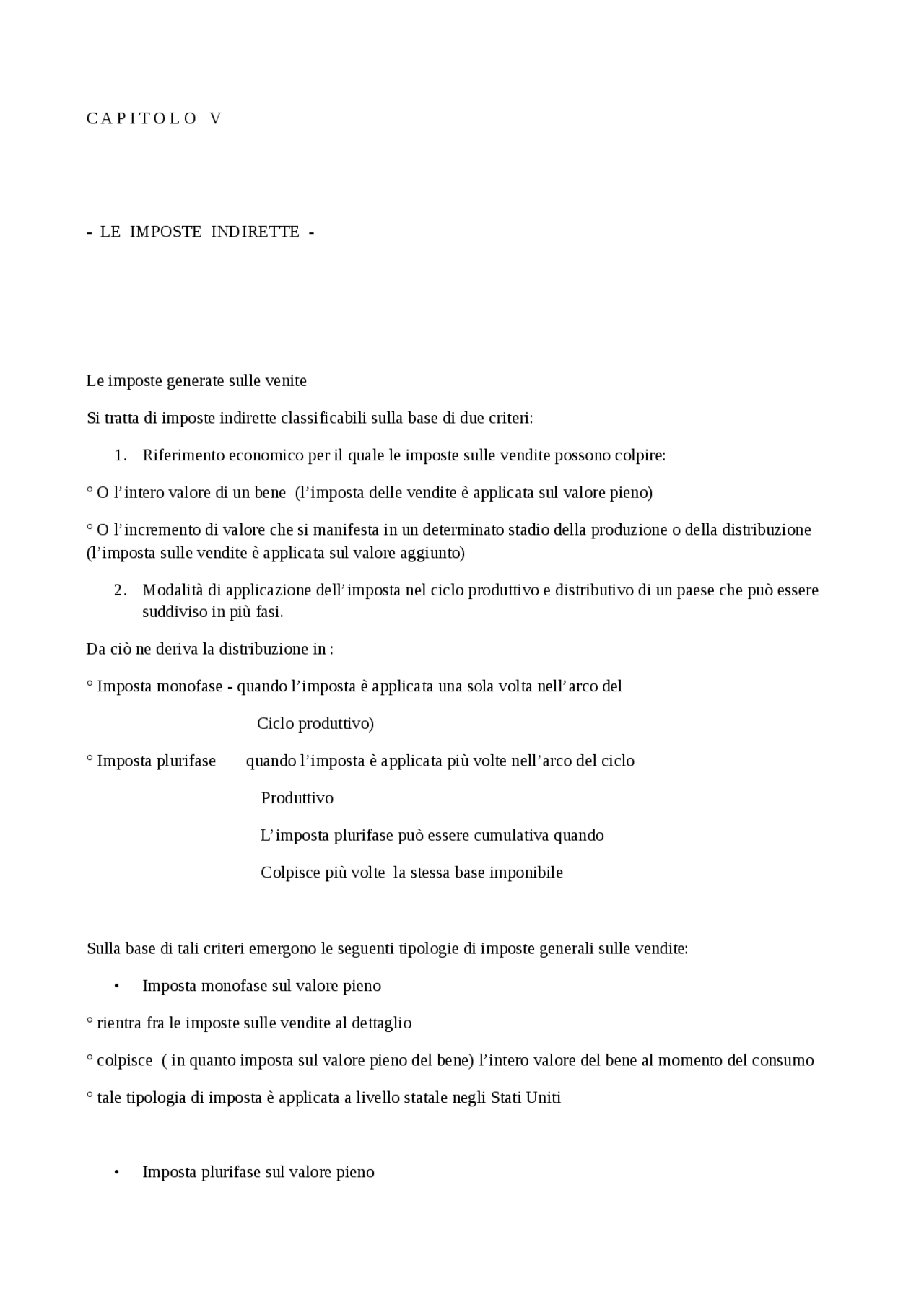 Imposte Indirette Docsity