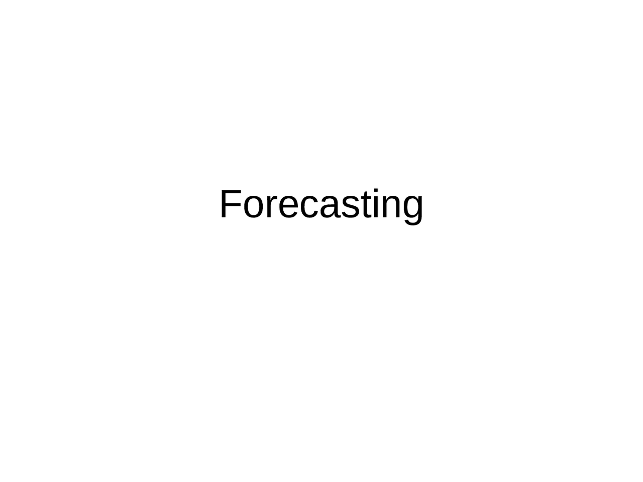 Principles Of Marketing Forecasting Docsity