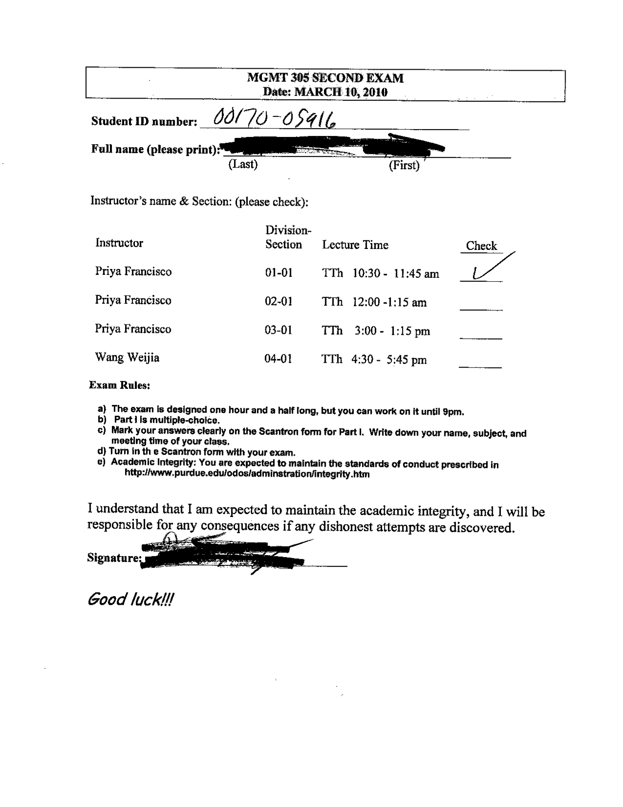 30 Solved Questions On Calculus Iii Examination 2 Mgmt 30500 Docsity