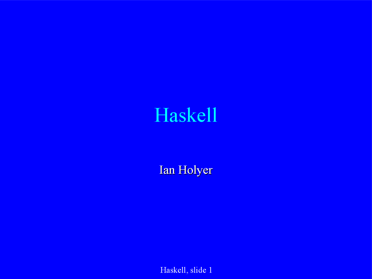Haskell Programming Lecture Slides Computer Science Docsity