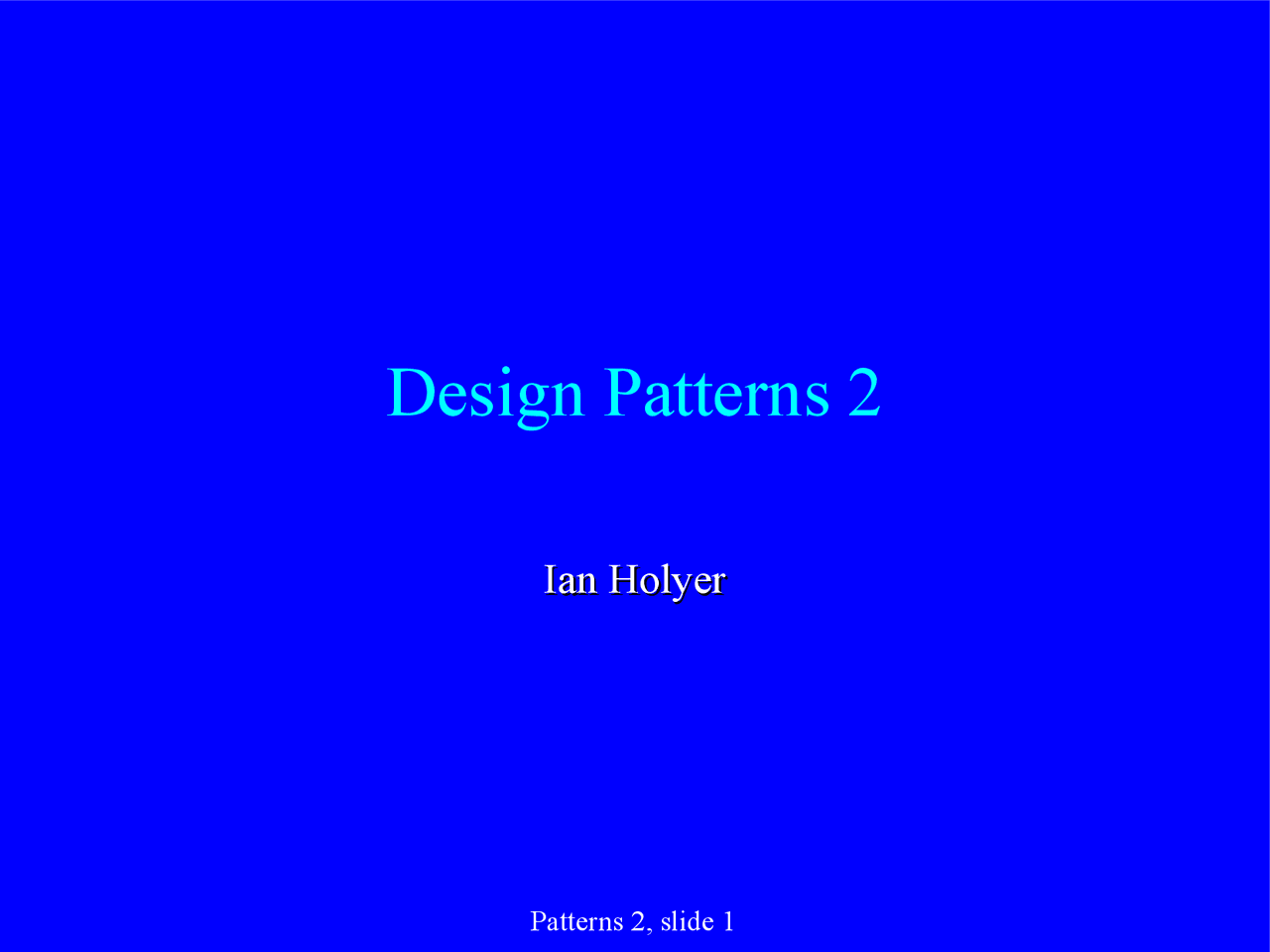 Pattern Lecture Slides 2 Computer Science Docsity