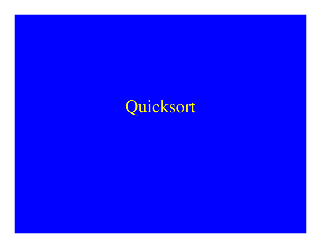 Quick Sort Algorithm Lectures Algorithm Analysis Design And