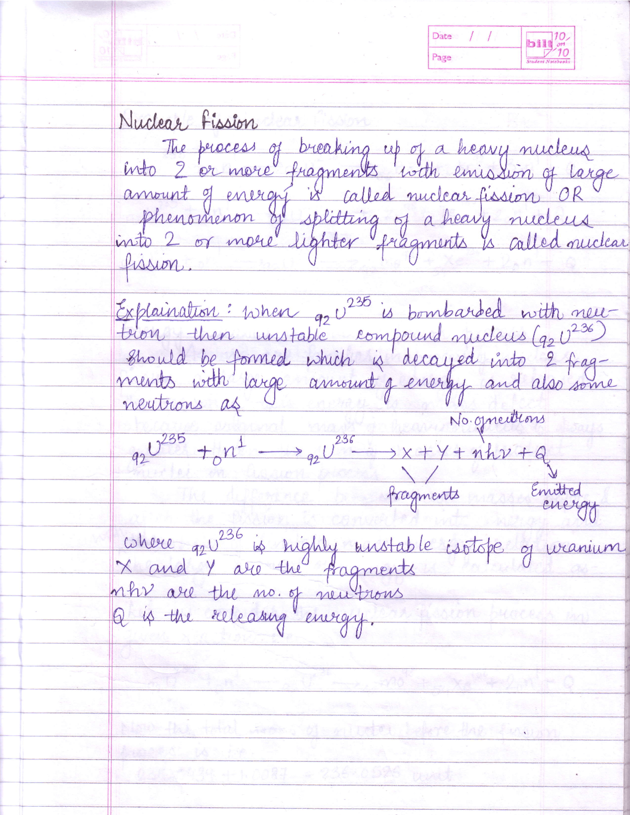 Physics Nuclear Fusion Notes Docsity
