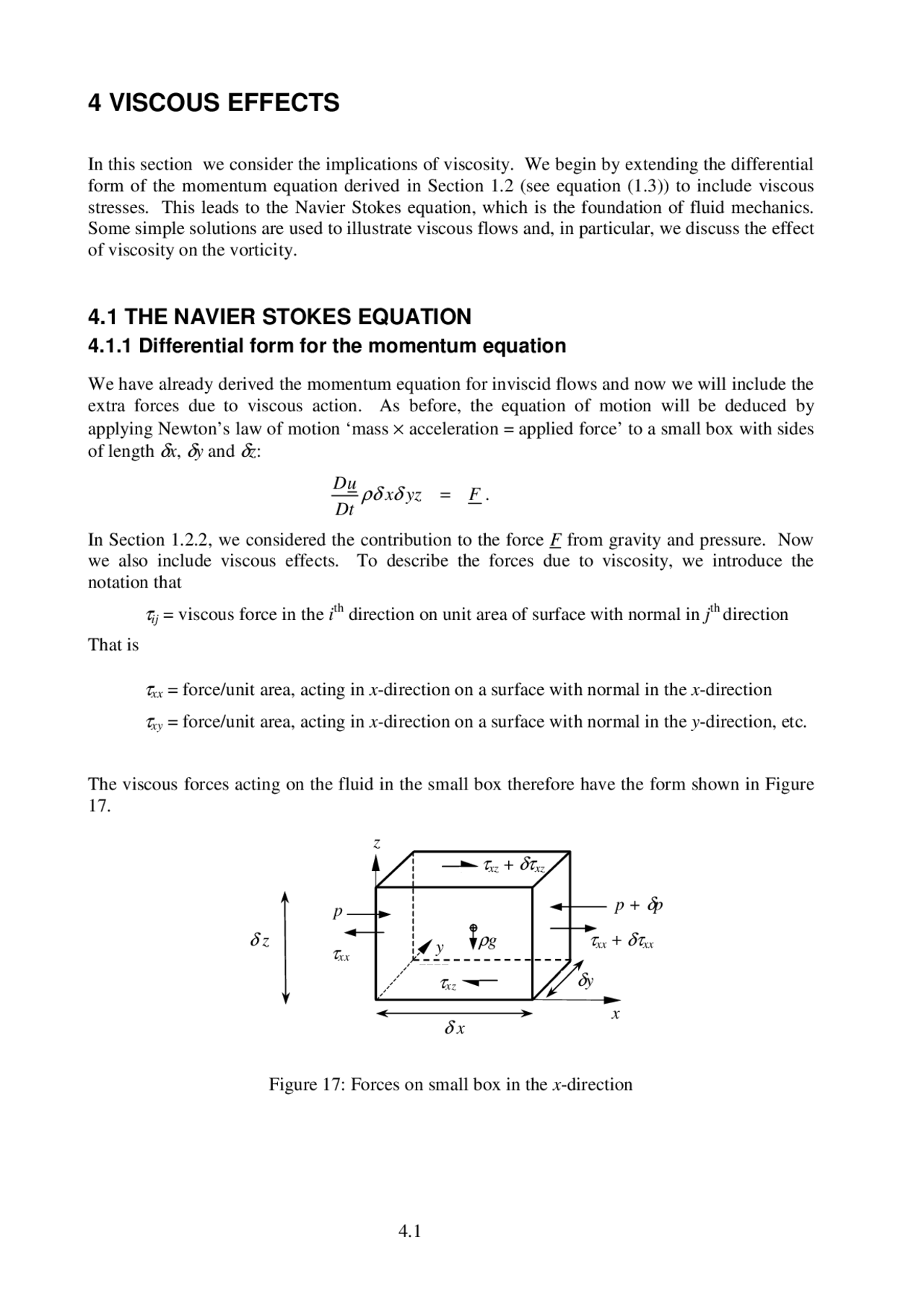 Viscous Flow Lecture Notes Physics Docsity