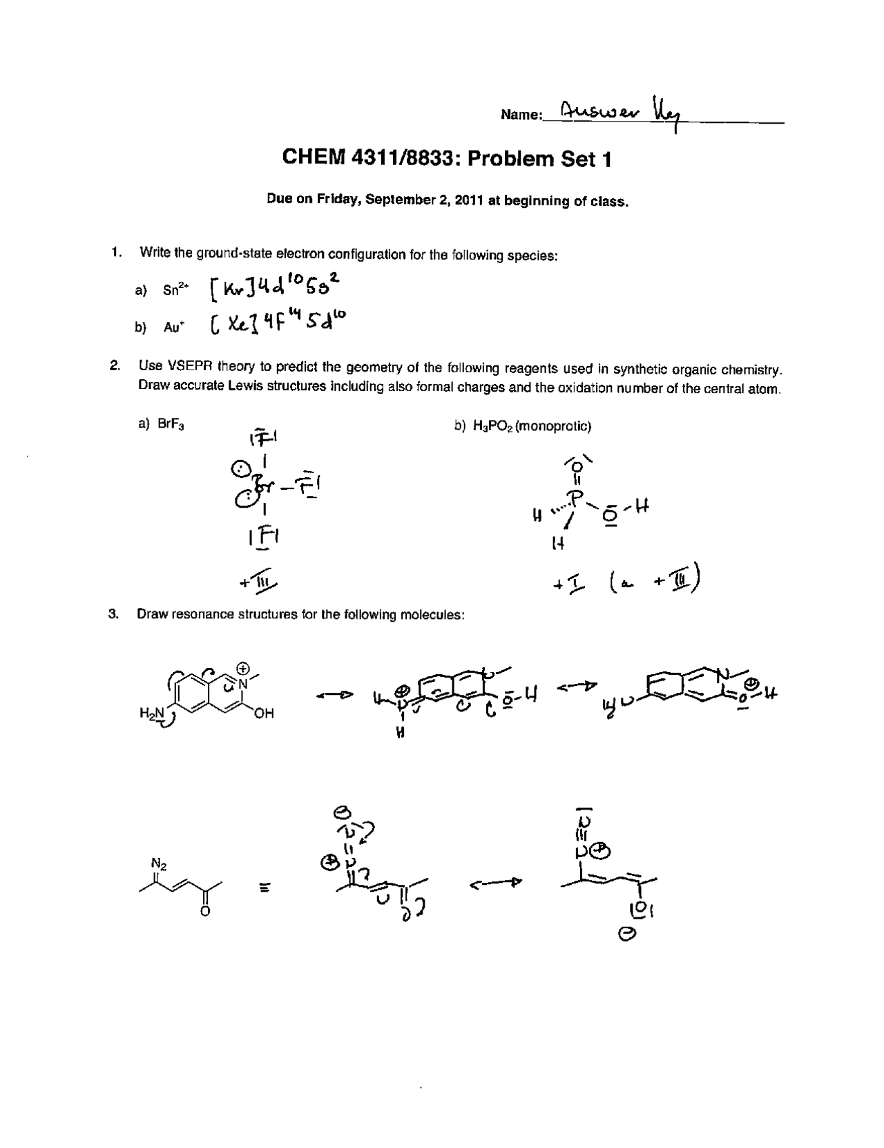 8 Questions on Advanced Organic Chemistry with Solution - Quiz | CHEM ...