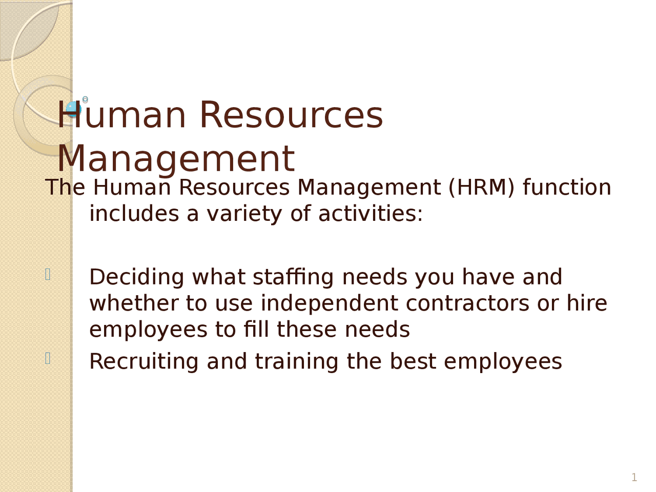 Managing Human Resource Lecture Human Resource Management Docsity