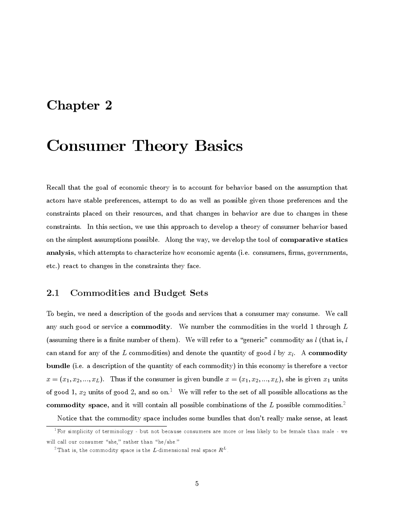Microeconomics Theory Lecture Notes Economics 2 Docsity