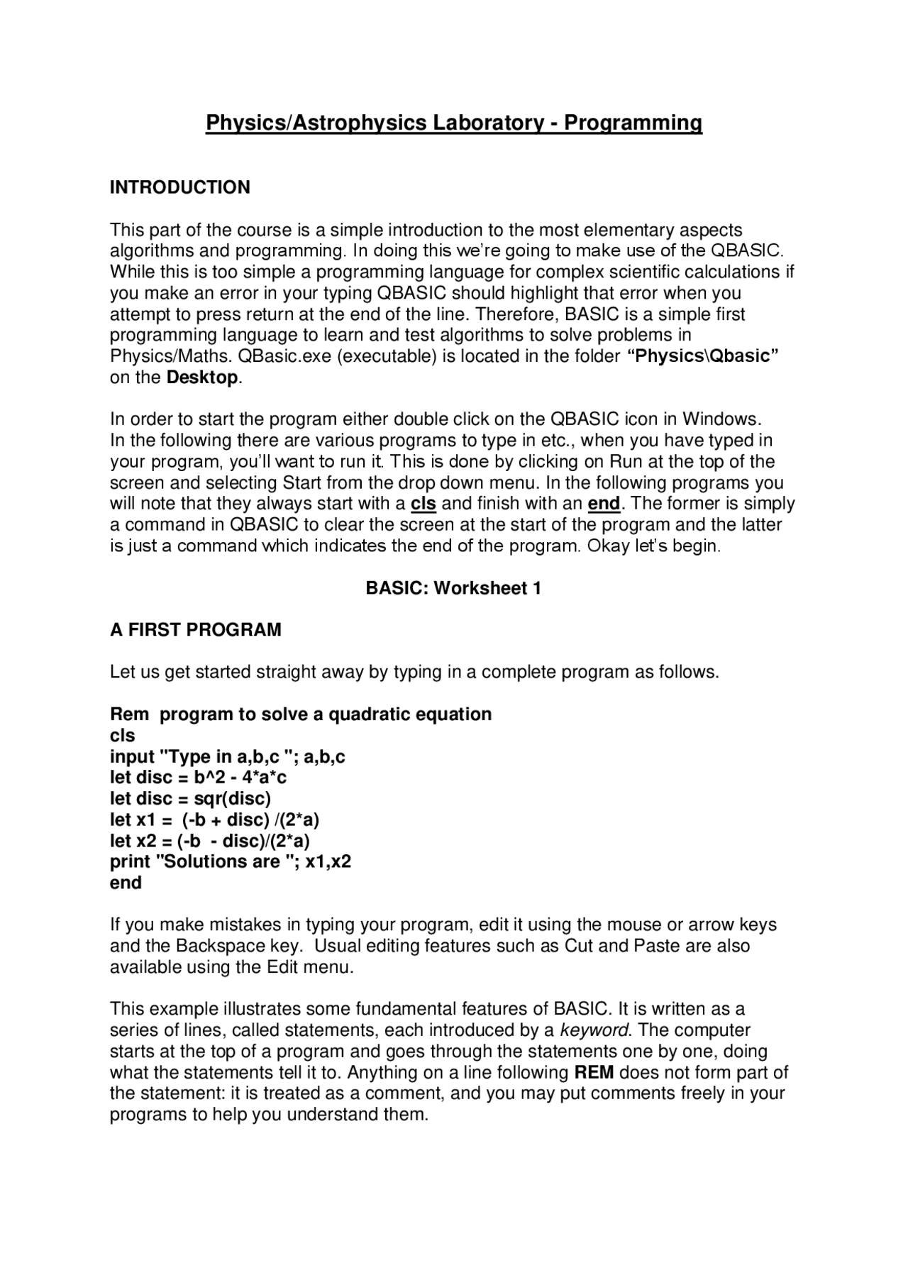 Data Analysis Practical Basics Engineering Docsity