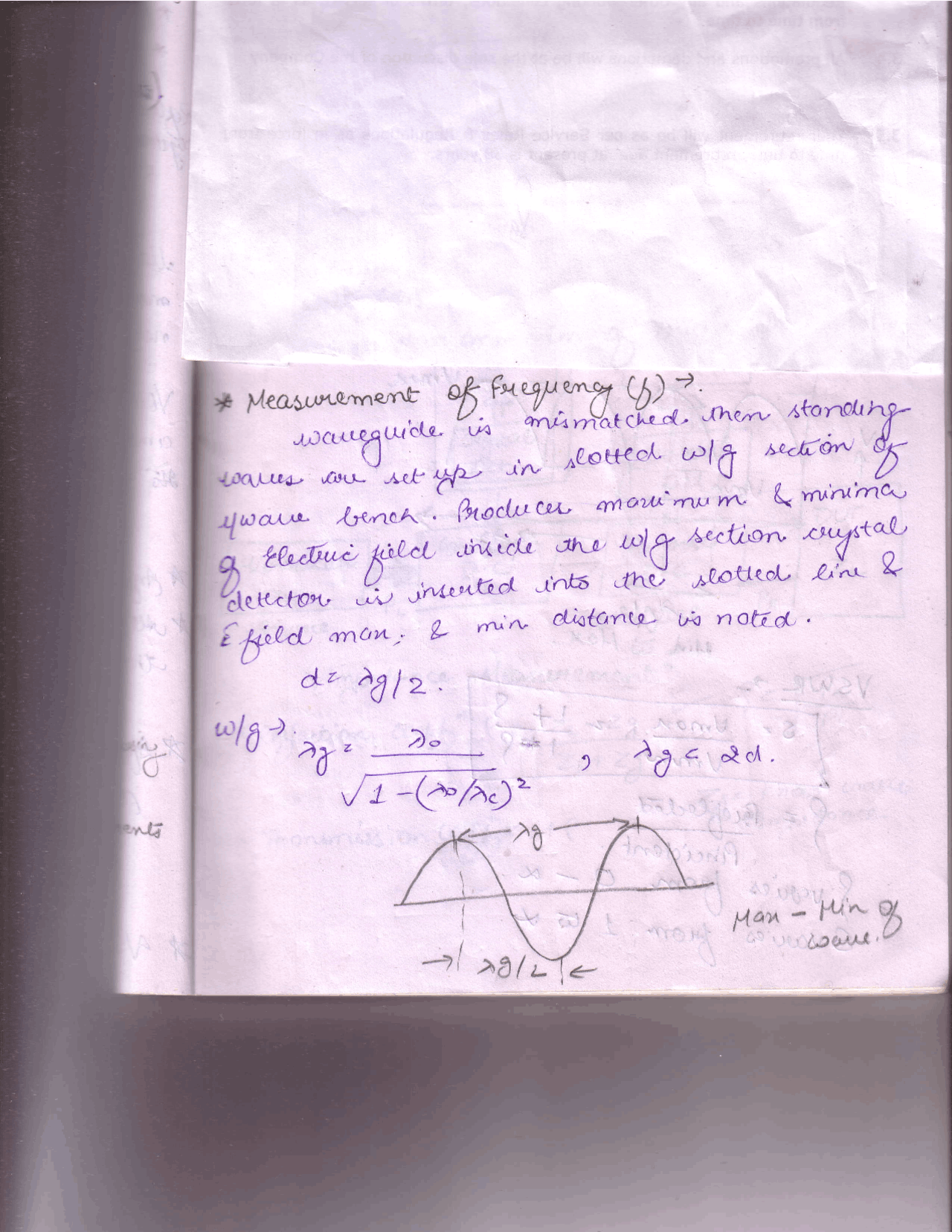 Microwave Engineering Measurement Of Frequency Notes Docsity
