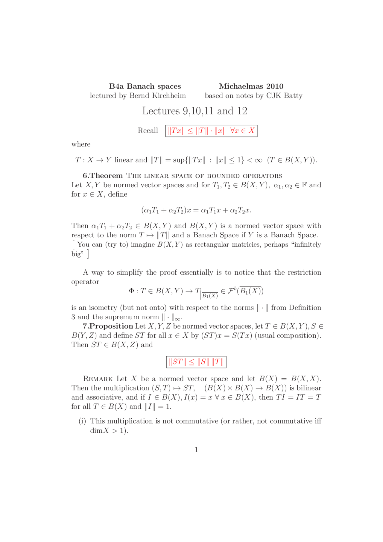 Branch Spaces Lecture Notes Mathematics 10 Docsity